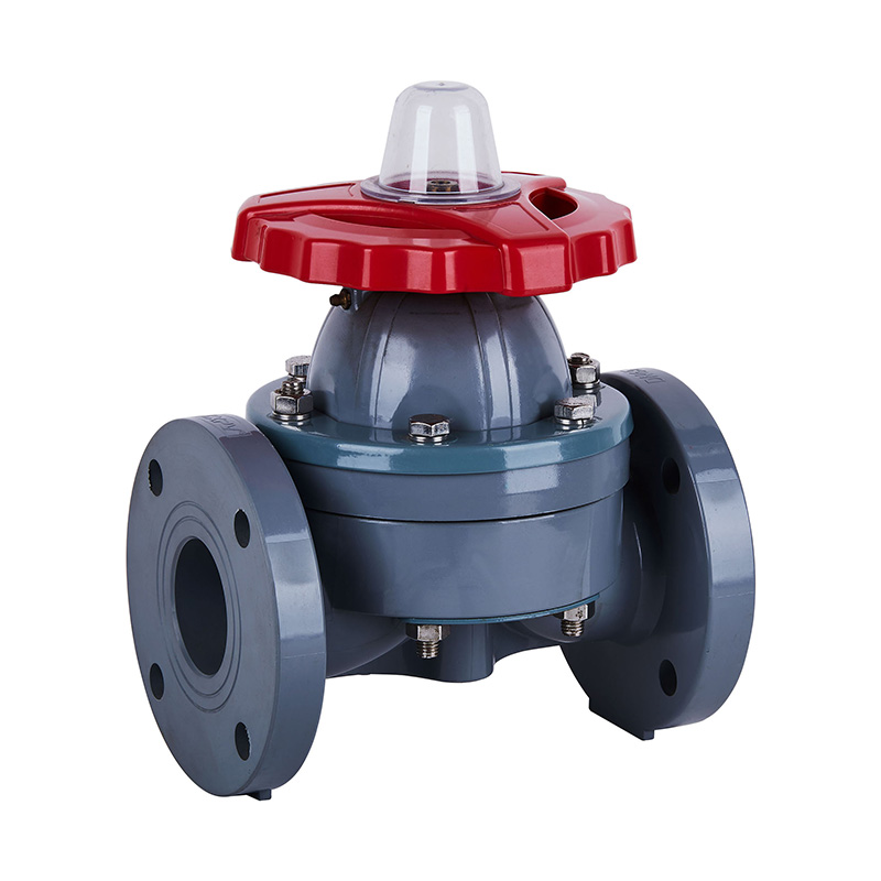 PVC-C G41F-10V Type A Flanged Diaphragm Valve DN15-300 1/2"-12" ANSI ...