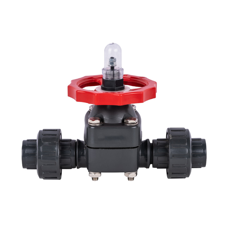 Wholesale PVC-U G61F-10U Double Union Diaphragm Valve DN25 GB Standard ...