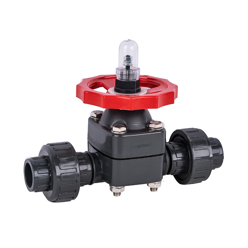 Wholesale PVC-U G61F-10U Double Union Diaphragm Valve DN25 GB Standard ...